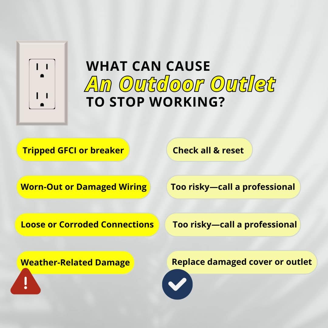 Outdoor Outlet Not Working? 5 Common Causes and Fixes | P.I. Inspections