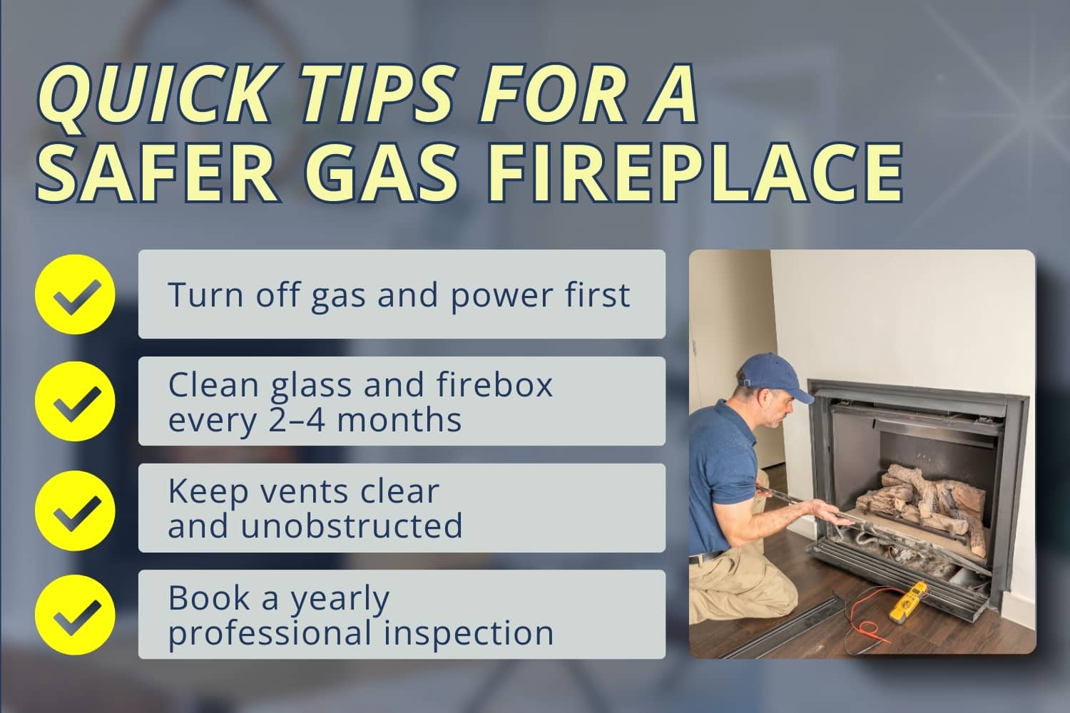 How to Safely Turn On a Gas Fireplace and Spot Warning Signs | P.I ...